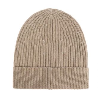 Maison Margiela Wool Beanie - - Accessories - Herren - Beige - M