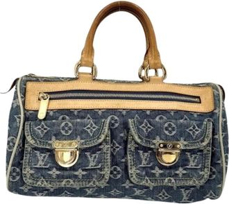 Louis Vuitton Sac &agrave; main Monogram Denim doccasion - Femme - Pre-owned - Bleu - Taille: ONE Size