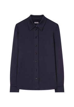 Seidensticker Damen 133971 Bluse, Dunkelblau, 46