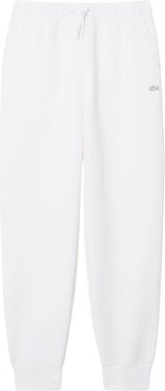Lacoste Femme, Pantalons, Blanc, Taille: 40 FR Pantalon de surv&ecirc;tement en jersey double face