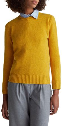 Benetton Damen Maglia G/C M/L 103me1n23 Pullover, gelb, XL