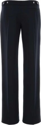 Alexander McQueen Navy Exterior: Wool Pantaloni Trousers