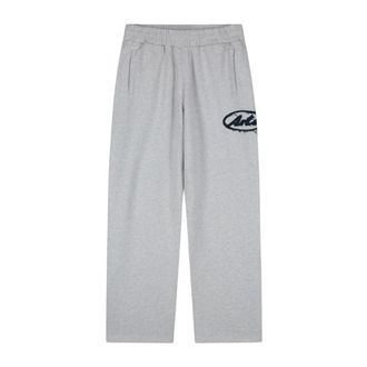 Arte Homme, Pantalons, Gris, Taille: XL Circle Patch Logo Pantalons de surv&ecirc;tement