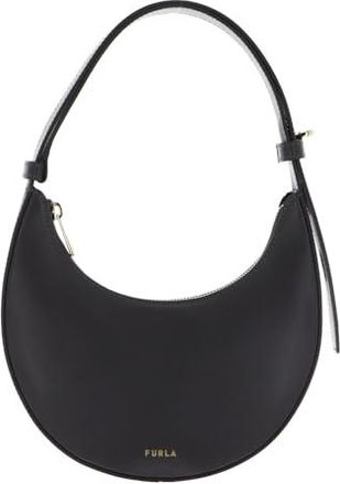 Furla Cuir sac à épaule sac de soirée Delizia Mini Shoulder Bag Urban Gray gris foncé