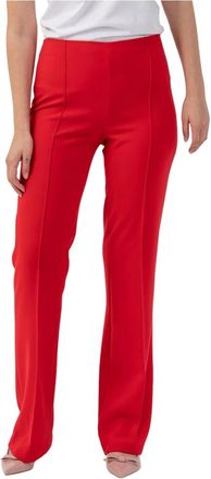 Kocca Femme, Pantalons, Rouge, Taille: 44 FR &Eacute;l&eacute;gant pantalon ajust&eacute; monochrome