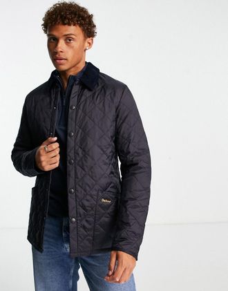 Barbour Liddesdale - Traditionelle Steppjacke in Marineblau