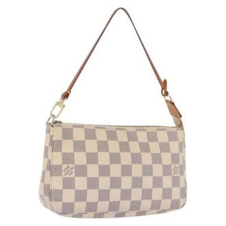 Louis Vuitton Pre-owned Damier Azur Pouch - Femme - Pre-owned - Blanc - Taille: ONE Size