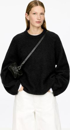 Arket Pullover Aus Alpakawolle Und Wolle -Schwarz