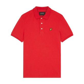 Lyle & Scott Homme, Tops, Rouge, Taille: L Polo Uni Gala Rouge