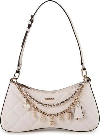 Guess Femme, Sacs, Blanc, Taille: ONE Size Libby Shoulder Bag