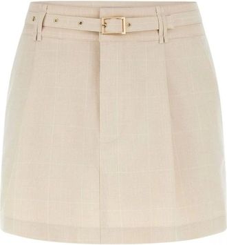 Guess Femme, Jupes, Beige, Taille: 36 FR W6Gd65W2087 Jupe en m&eacute;lange de viscose