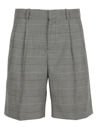 Balmain Shorts mit Karomuster - Grau