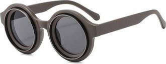 Generic Lunettes de soleil rondes rétro pour femmes, couleur bonbon, nuances punk, UV400, 9, Taille unique