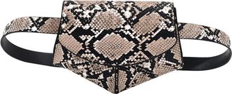 Hemobllo Mikikit G&uuml;rteltasche Damen mit Schlangenmuster aus Robustem Material Verstellbar Praktische Handytasche f&uuml;r Outdoor und Alltag mit Gro&szlig;z&uuml;gigem Staurau