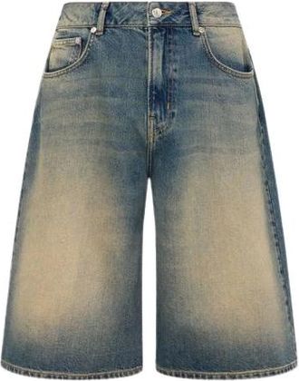 Moschino Femme, Shorts, Bleu, Taille: W26 Bermuda en denim de coton