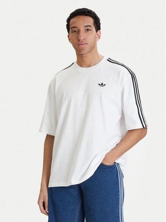 adidas T-Shirt adicolor 3-Stripes KD4096 Wei&szlig; Oversize