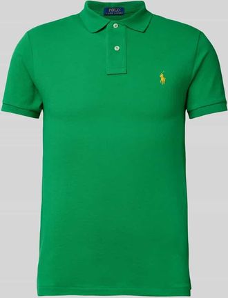 Polo Ralph Lauren Slim Fit Poloshirt mit Label-Stitching