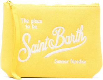 MC2 Saint Barth Femme, Sacs, Jaune, Taille: ONE Size Aline Canvas Clutch