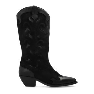 AllSaints Femme, Chaussures, Noir, Taille: 39 EU Bottes Western Dolly