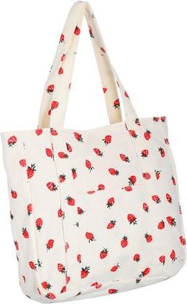 Hemoton Sac Cabas Toile Pour Femme Grand Sac Fourre-tout R&eacute;utilisable Portable Pour Courses Et Activit&eacute;s