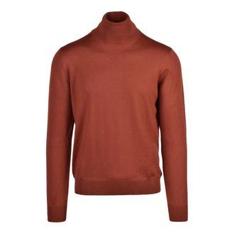 Gran Sasso Ciclista Rollkragenpullover - - Knitwear - Herren - Orange - 3XL