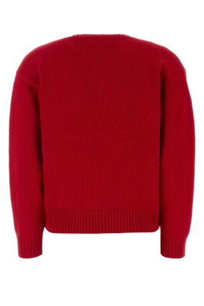 Lauren Ralph Lauren Dog-Intarsia Cotton Sweater - Red