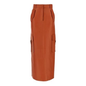 Zimmermann Illustration Midi Rock - - Skirts - Damen - Orange - 2XS