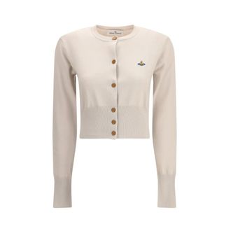 Vivienne Westwood Bea Crop Cardigan - - Knitwear - Damen - Wei&szlig; - XS
