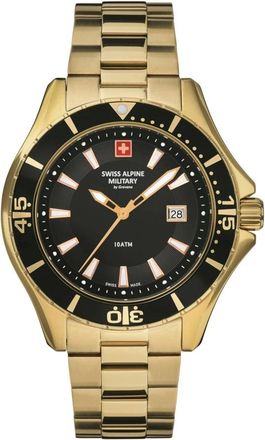 Swiss Alpine Military Homme, Accessoires, Jaune, Taille: ONE Size Sportliche Uhr 7040.1117