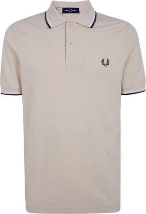 Fred Perry Homme, Tops, Blanc, Taille: M Polo M3600 &agrave; Double Liser&eacute;
