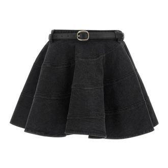 Self Portrait Femme, Jupes, Noir, Taille: 38 FR Short Skirts
