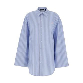 Rotate Rotate Birger Christensen, Femme, Blouses et Chemises, Bleu, Taille: 38 FR Rotate Chemises