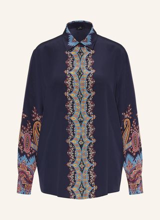 Etro Etro Hemdbluse Aus Seide blau