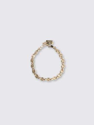 Fendi Bracelet en bronze chrom&eacute; &agrave; monogramme FF