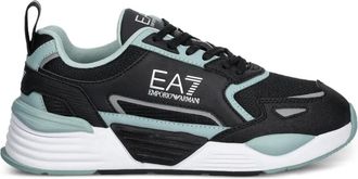 Emporio Armani baskets à patch logo - Noir