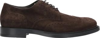Tod's Homme, Chaussures, Brun, Taille: 45 EU Derbies en Cuir Su&eacute;d&eacute; Marron