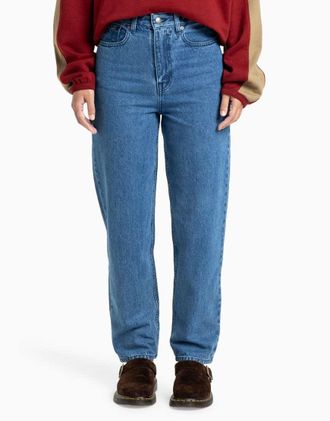 Quiksilver Weite Karotten-Jeans in Mittelblau