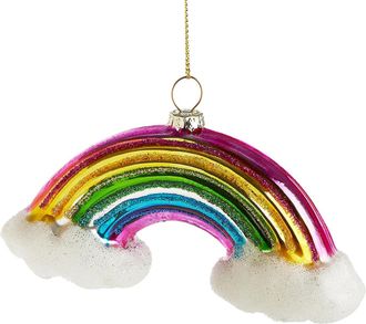 Butlers Weihnachtskugel Regenbogen Hang ON | Christbaumkugel Glas, Weihnachtsbaumschmuck lustig, kreative Baumschmuck f&uuml;r Weihnachten, Weihnachtsdeko f&uuml;r Girl