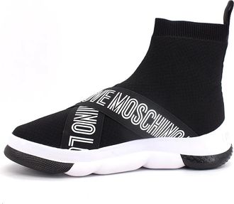 Love Moschino Sneaker im Socken-Stil - - Shoes - Damen - Schwarzk - 38 EU