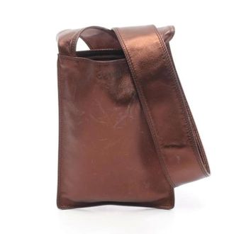 Chanel Sac bandouli&egrave;re en cuir Pre-owned - Femme - Pre-owned - Brun - Taille: ONE Size