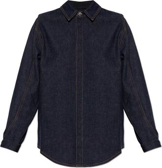 Jacquemus Femme, Blouses et Chemises, Bleu, Taille: 38 FR Amelo Denim Shirt