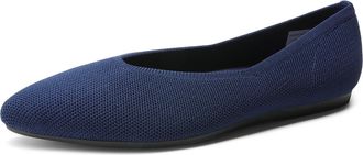 Dream Pairs Damen Ballerinas Flache Schuhe mit spitzem Zehenbereich f&uuml;r Damen,Size 40.5,Marine,DWUMFA2505