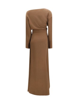 Petar Petrov Womens Asymmetric Dress Hazel Silk; Elastane