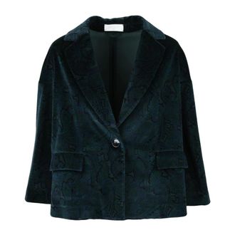 Circolo 1901 Giacca in velluto - - Jackets - Damen - Gr&uuml;n - S