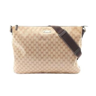 Gucci Sac bandouli&egrave;re en cuir et toile enduite PVC GG Crystal Pre-owned - Femme - Pre-owned - Beige - Taille: ONE Size