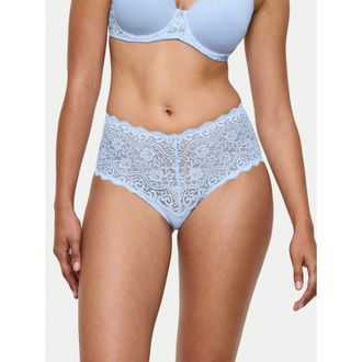 Triumph Klassischer Damenslip mit hoher Taille Amourette 10210675 Himmelblau
