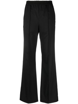 Loewe pantalon en laine &agrave; coupe droite - Noir