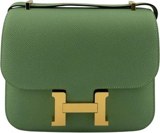 Hermès 2021 Constance 18 Epsom Umhängetasche - Grün