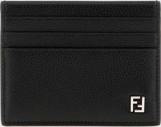 Fendi Kartenetui aus genarbtem Leder mit FF-Monogramm