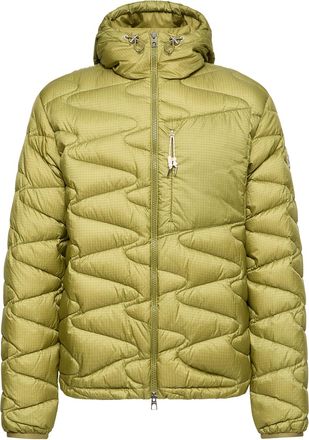 Moncler Moncler Doudoune Courte &Agrave; Matelassage Ondul&eacute; Et Capuche Tidone, Homme, Vert, Taille: 1